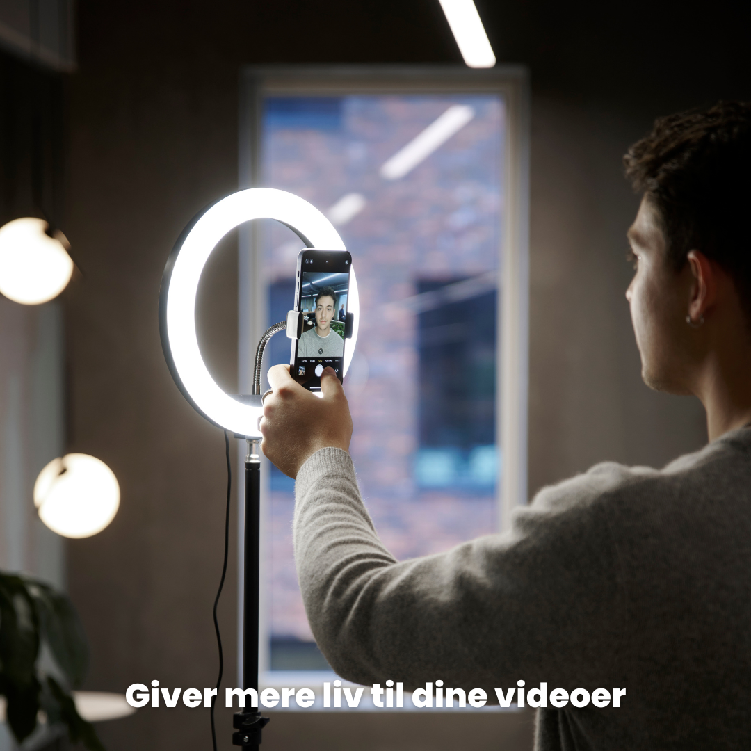 Ring Light med stativ | Selfietime.dk